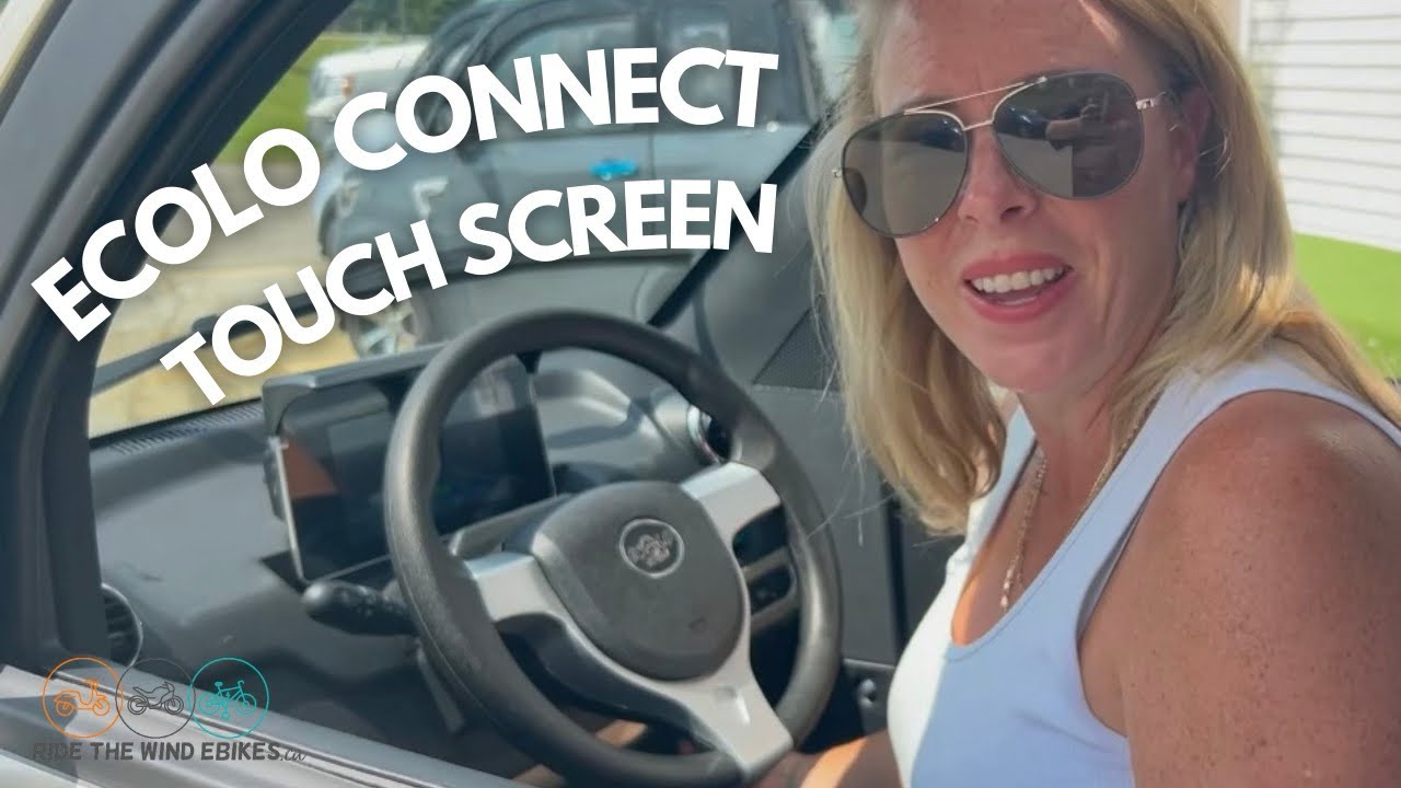 Features On The Ecolo Connect Enclosed Mobility Scooter Touch Screen! - YouTube