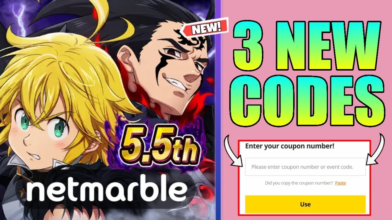 7DS Grand Cross Codes || 7DS Redeem Codes || The Seven Deadly Sins ...