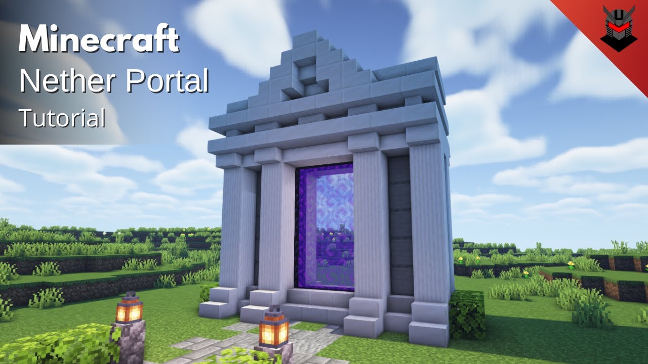 Minecraft: How to Build a Roman Nether Portal | Nether Portal Design ...