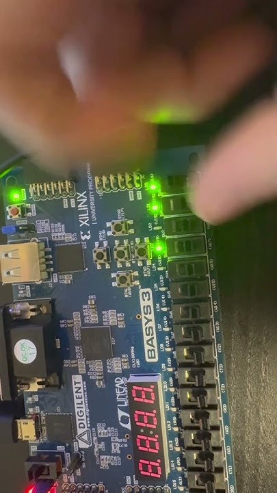 Basys 3 - Serial in Parallel Out demo - YouTube