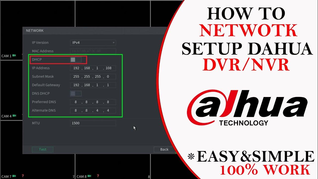 Dahua DVR Online Live View Configuration With LAN Cable | Dahua Online Setup - YouTube