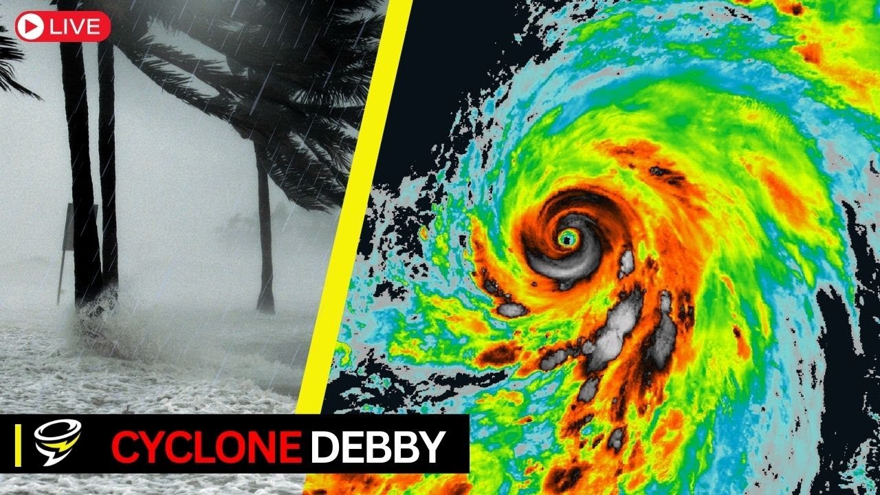 🌀 HURRICANE DEBBY⚠️ Live Storm Chasers - Landfall - YouTube