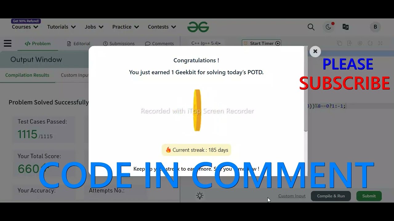 GFG POTD 28/02/2024 IN C++ MOST IMPORTANT INFORMATION | CODE IN COMMENT ...