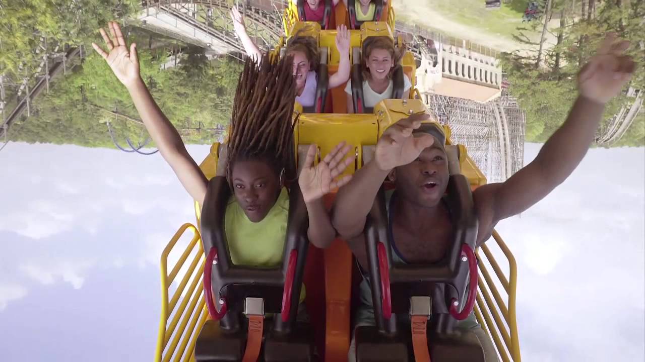 Official El Diablo Ride Video with Front Seat GoPro POV at Six Flags ...