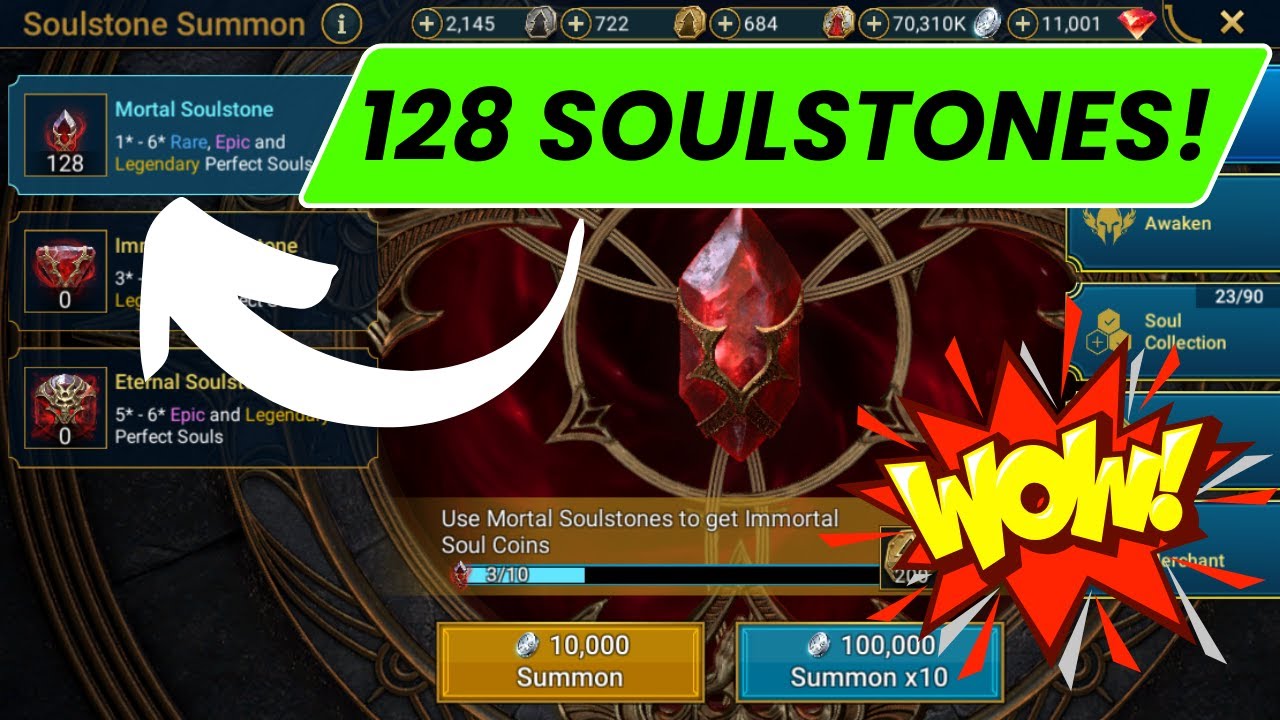 Crazy Soulstone Summon Session!!! Raid: Shadow Legends - YouTube
