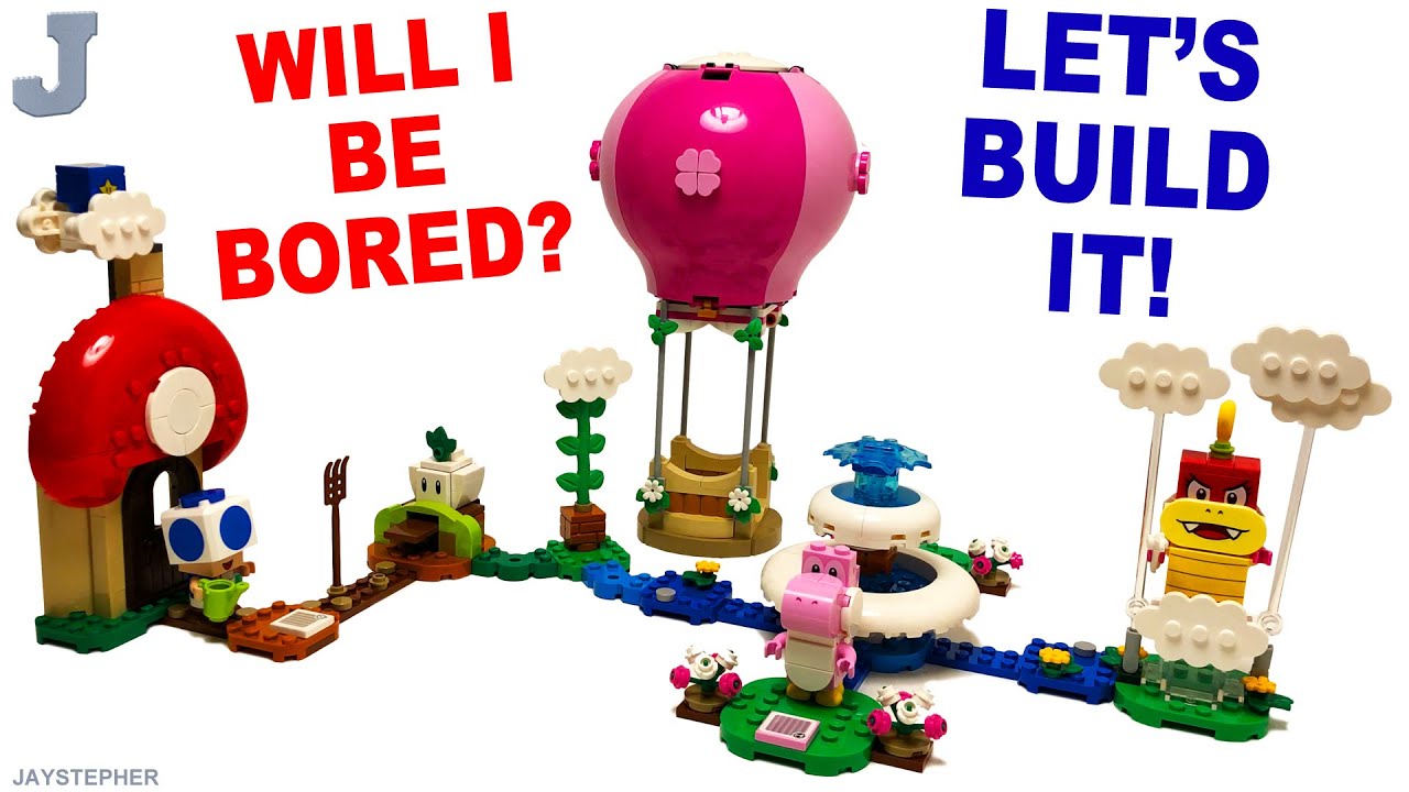 LEGO Super Mario 2023 Peach's Garden Balloon Ride 71419 Build & Review ...