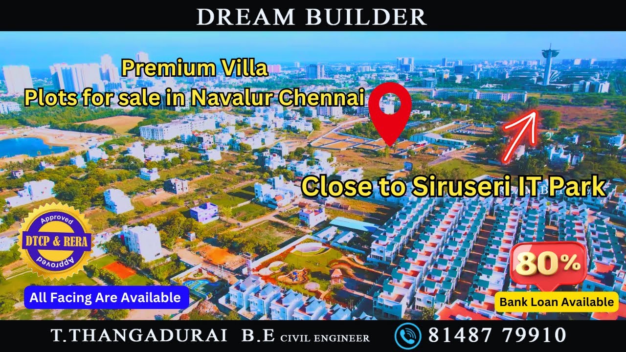 Villa Plots in OMR - Navalur⛳️ Prime Location 3 Mins from Siruseri ...