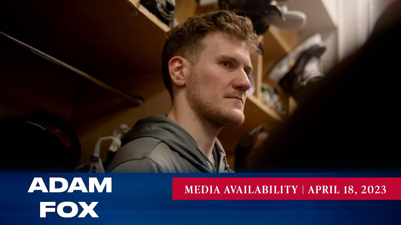 New York Rangers: Adam Fox Postgame Media Availability | Apr. 18, 2023 ...