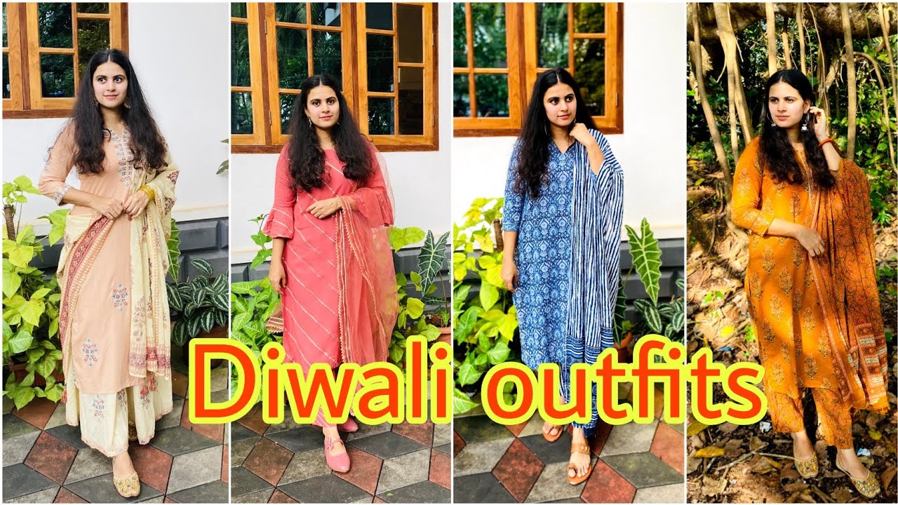 Diwali special outfits | Festive wear outfits | haul | #diwalioutfits ...