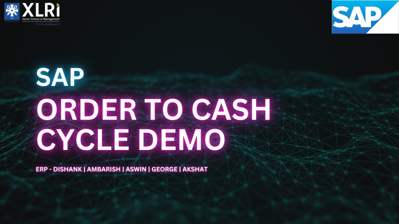 SAP | Order to Cash Cycle Demo | ERP - YouTube