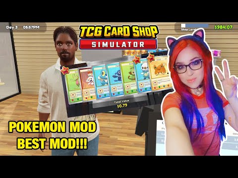 MOST ADDICTIVE GAME! Pokemon Mod TCG Card Shop Simulator- First ...