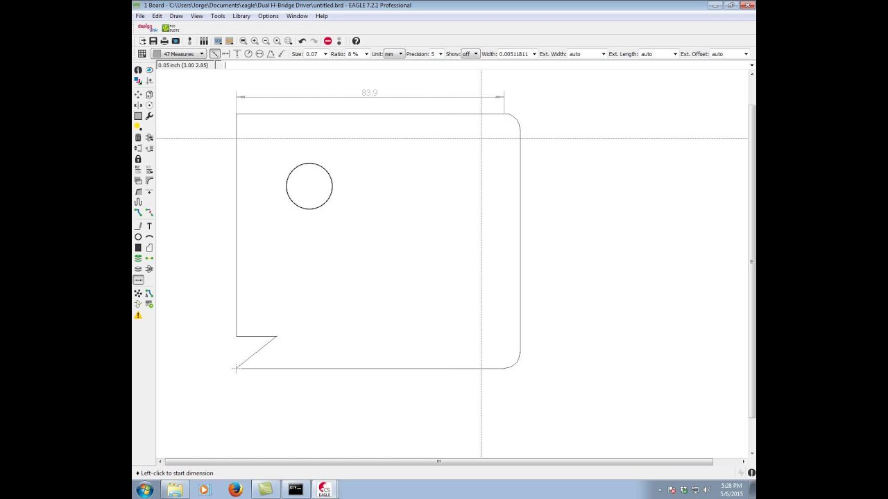 EAGLE Dimension Tool - YouTube