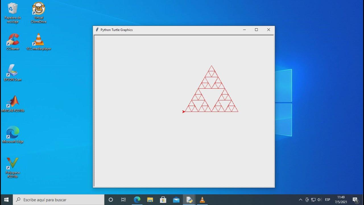 Python, Sierpinski Triangle - YouTube
