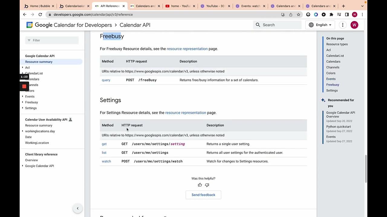 Google calendar api bubble.io integration part 1: intro - YouTube