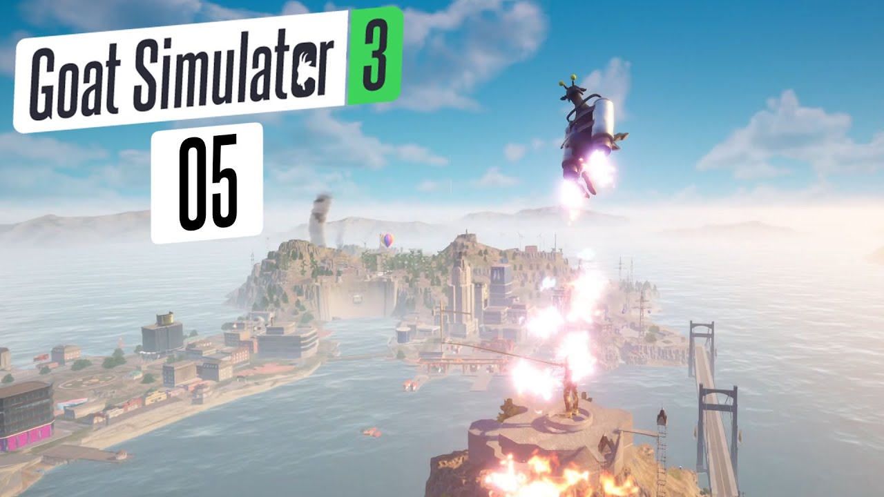 Goat Simulator 3 #05 - Mit dem Jetpack in ungeahnte Höhen - YouTube