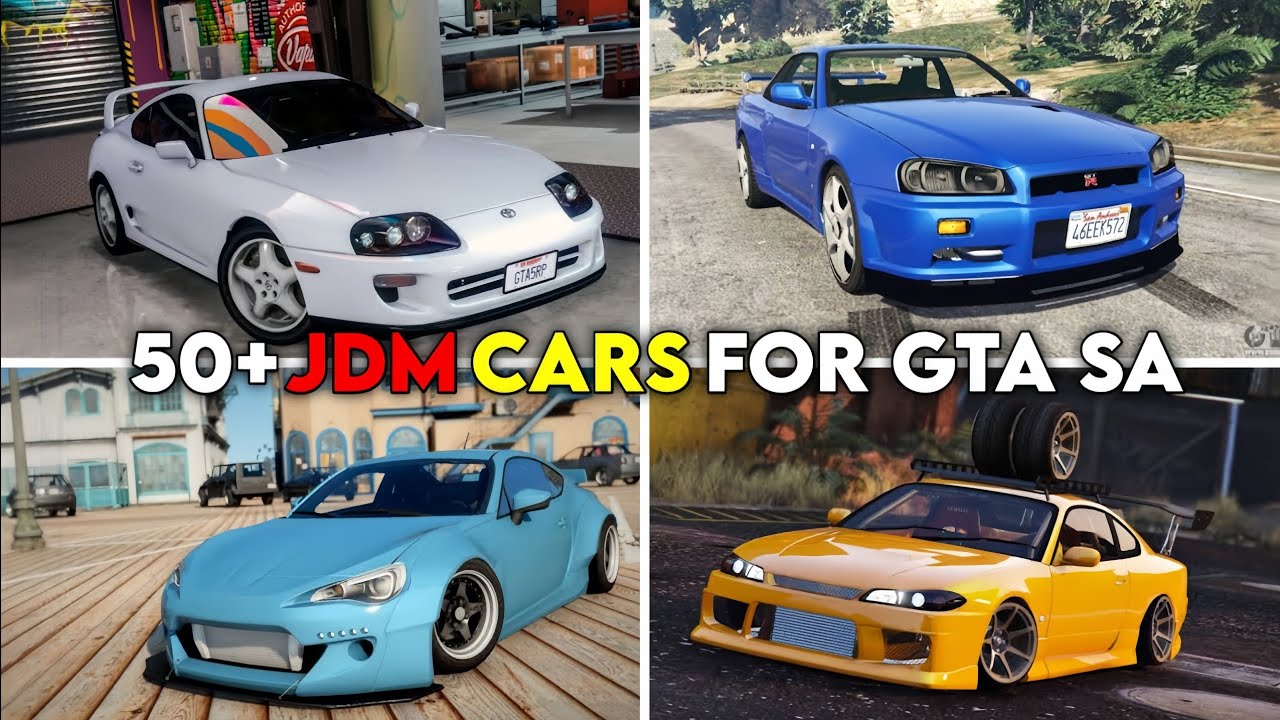 50+ JDM Cars • Modpack For GTA SA ANDROID • Support Low Devices 🔥 - YouTube