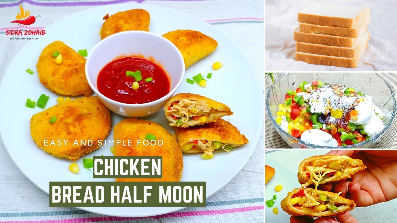 Chicken and Vegetable Half Moon Pie | Creamy Chicken Half Moon Recipe ...