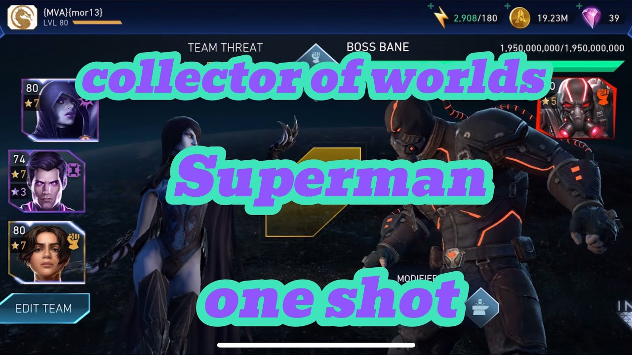 COW Superman is my new DD with raven @#injustice2mobil - YouTube