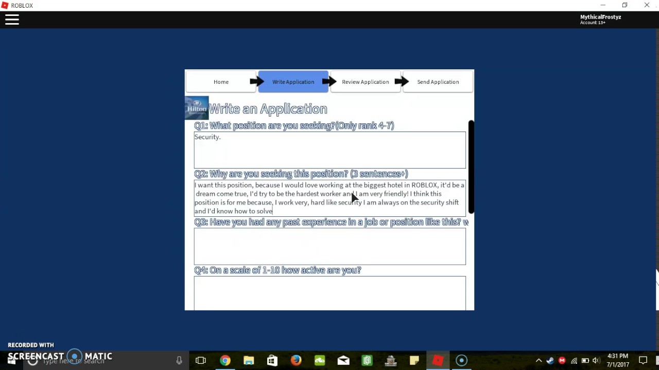 Hilton Hotel Application! - YouTube