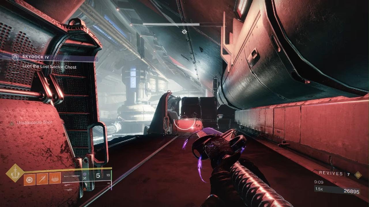 Destiny 2 immune barricade at skydock lost sector - YouTube
