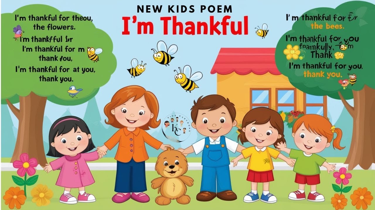 I'm Thankful New Kids Poem - YouTube
