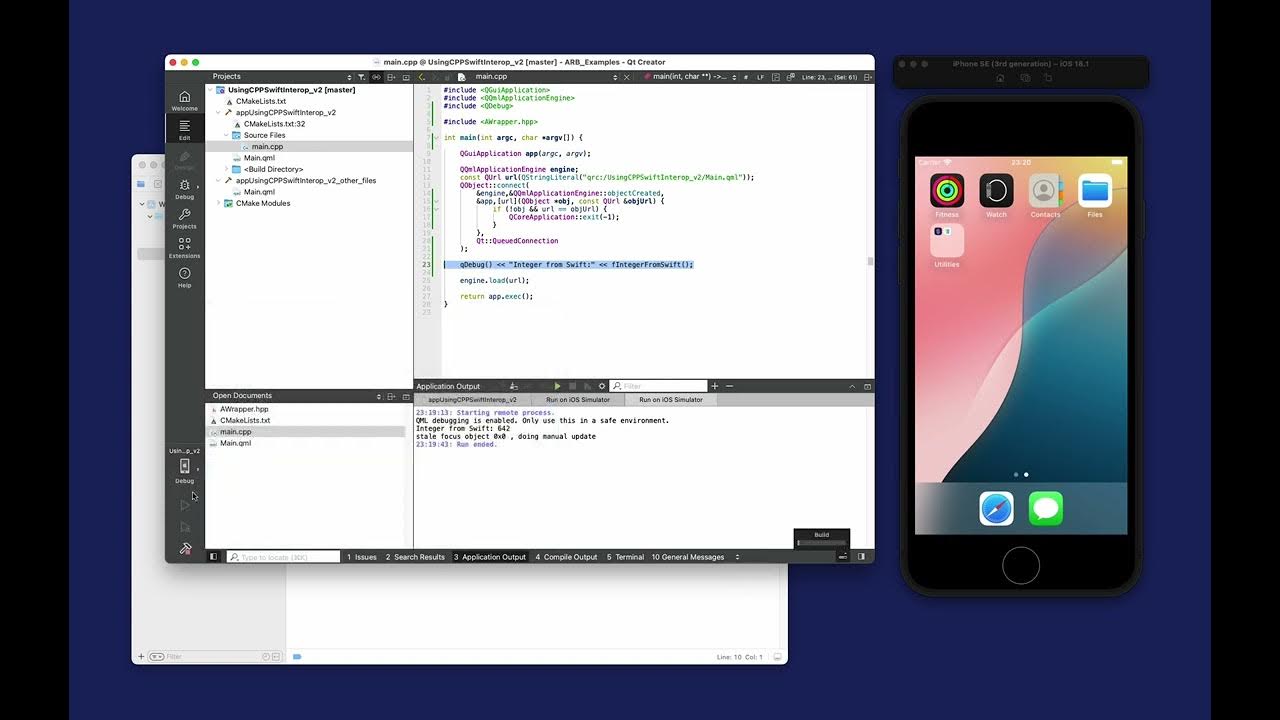 Qt/QML for iOS: Using static library within Swift-CPP interoperability in Qt 6 projects with ...