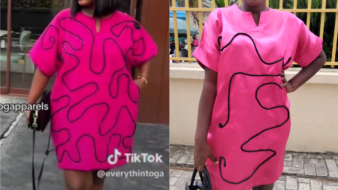 How to cut and sew surface coding dress. . - YouTube