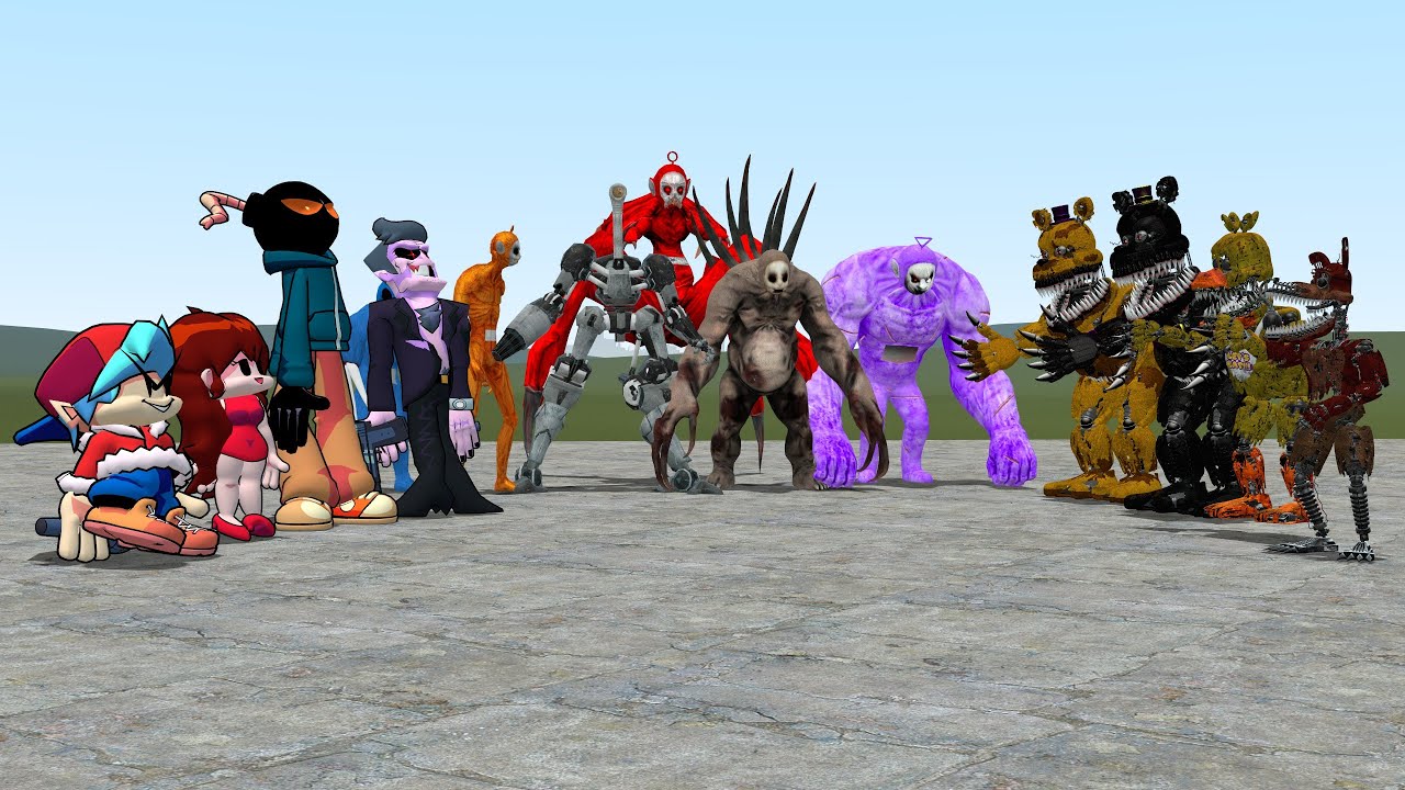 SLENDYTUBBIES VS FNAF VS FNF!! Garry's Mod [Five Nights at Freddy's VS ...
