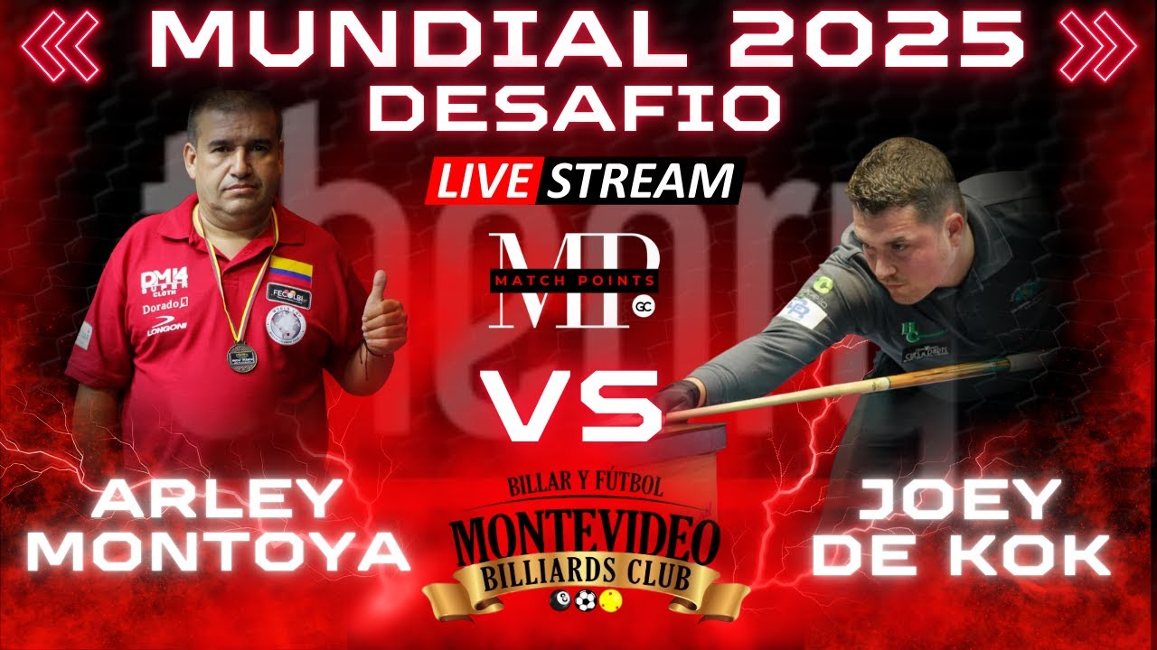 Partida Pre Mundialista Arley Montoya (COL) vs Joey De Kok (NED) # ...