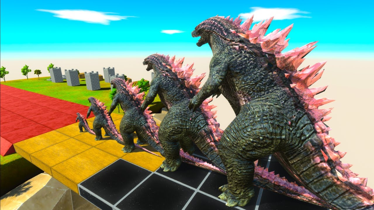 Growing Godzilla Evolved vs Shin Godzilla x Mechagodzilla Kiryu Kaiju Monster - ARBS - YouTube