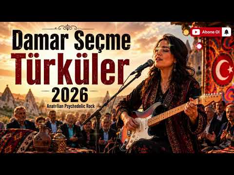 Damar Seçme Türküler 2026 | Anatolian Psychedelic Rock Mix | 14 Damar Türkü | AI Cover 🎸🔥
