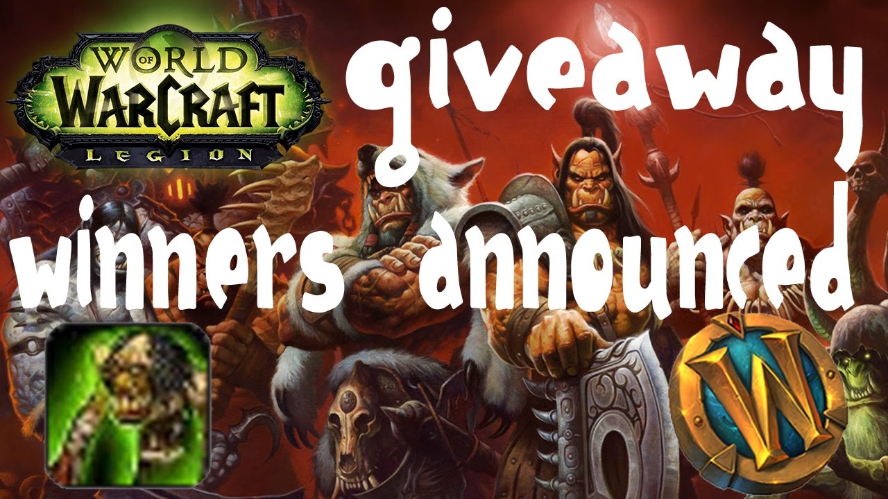 Giveaway Winners: Drudge Ghoul and WoW Token (1K Subs) - YouTube