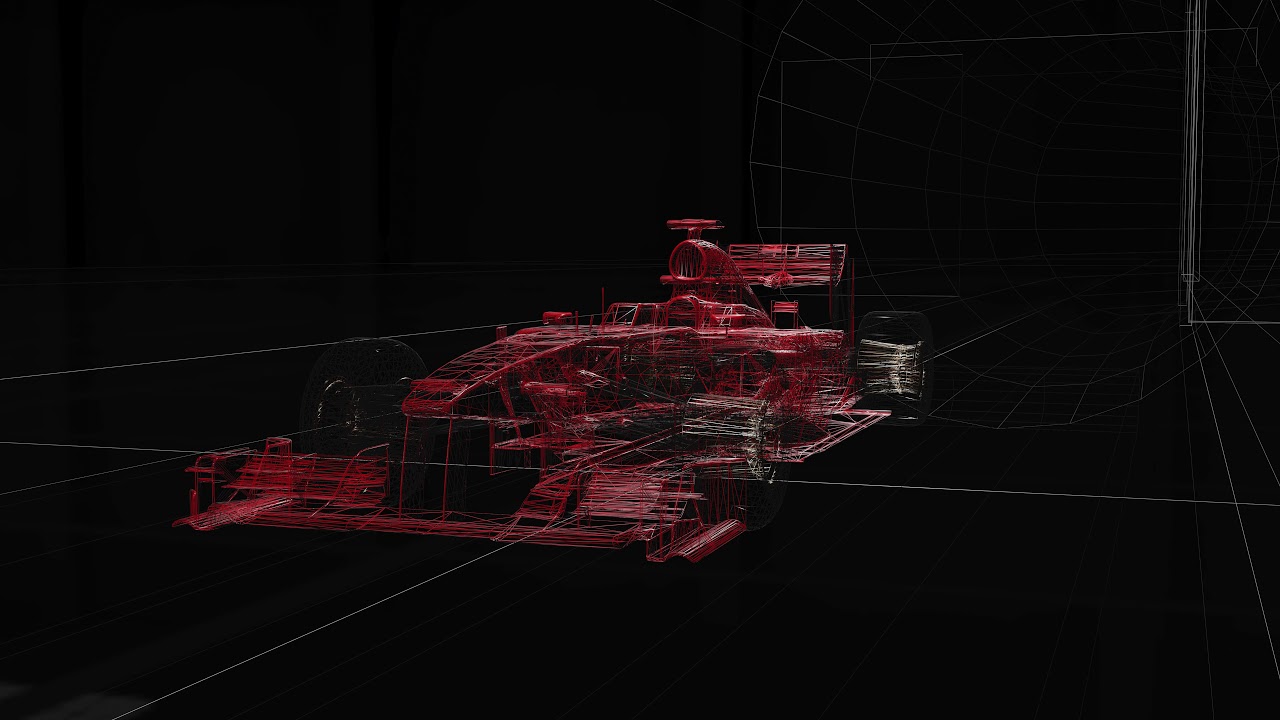 F1 UHD Render test (Wireframe) - YouTube
