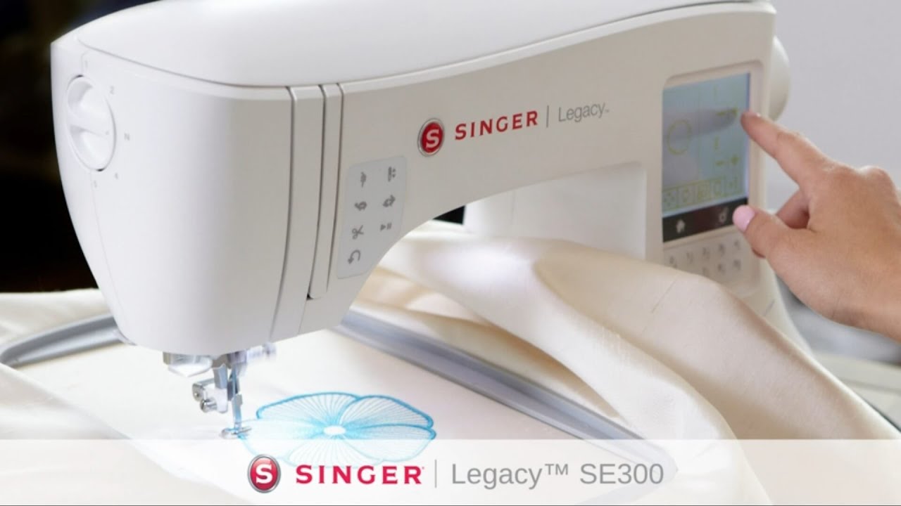 SINGER Legacy SE300 Embroidery Machine - YouTube