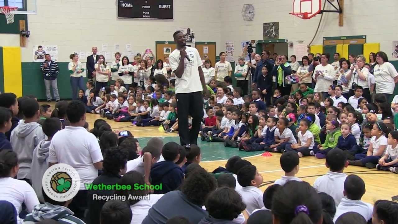 Wetherbee School / Boston Celtics Recycling Contest 2013 - YouTube