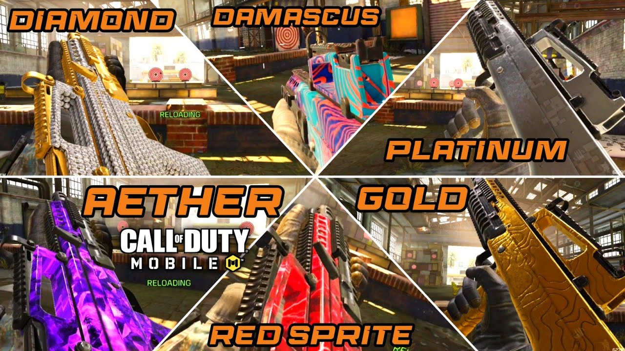 All camo On Oden Gun | Damascus | Daimond | Gold | Platinum | Aether ...