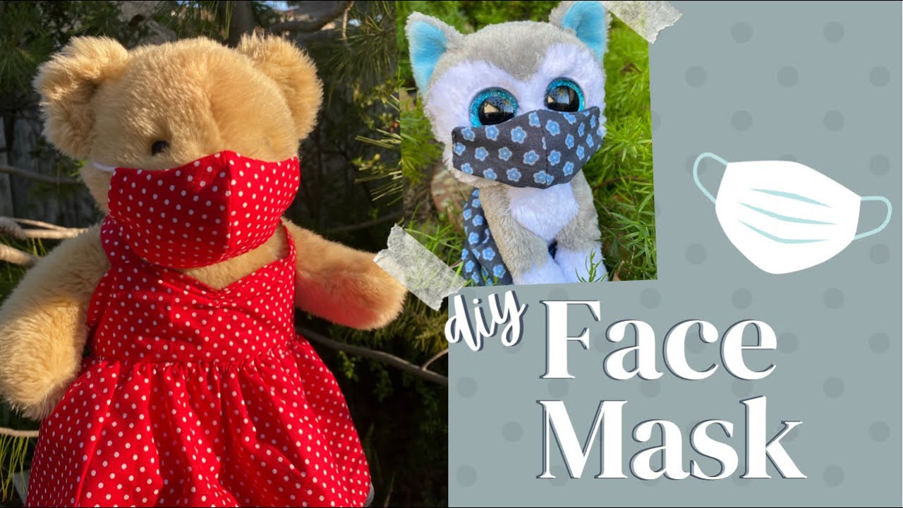 How to Make a Face Mask for a Stuffed Animal - YouTube
