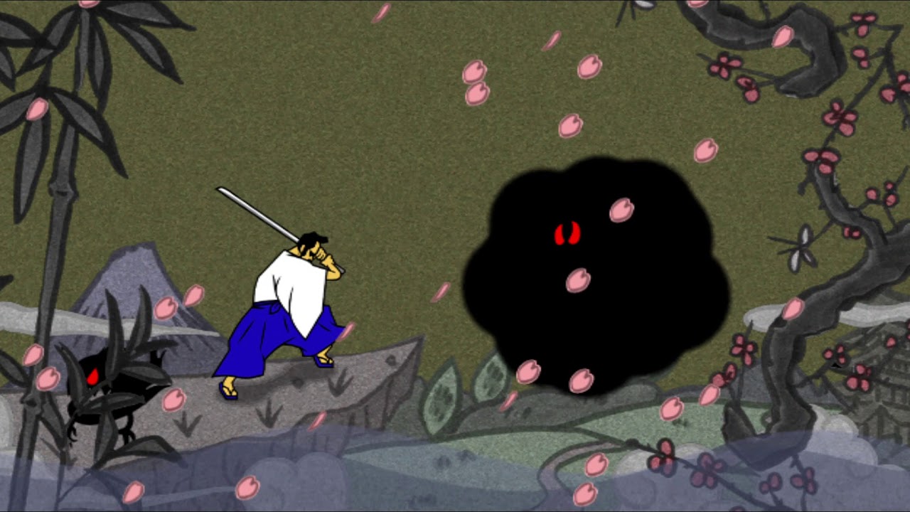 Samurai Slice but Samurai guy has an unbalanced sword - YouTube