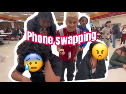 Phone swapping gone wrong 😳 - YouTube