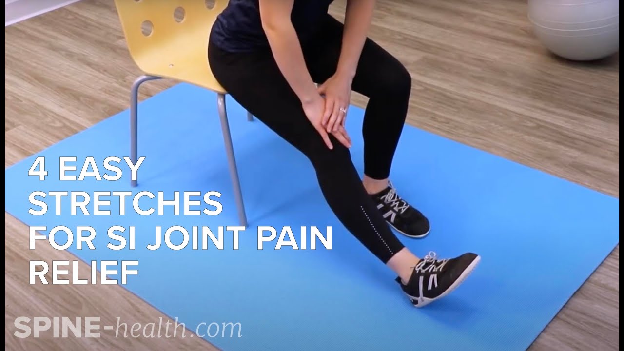 4 Easy Stretches for SI Joint Pain Relief - YouTube