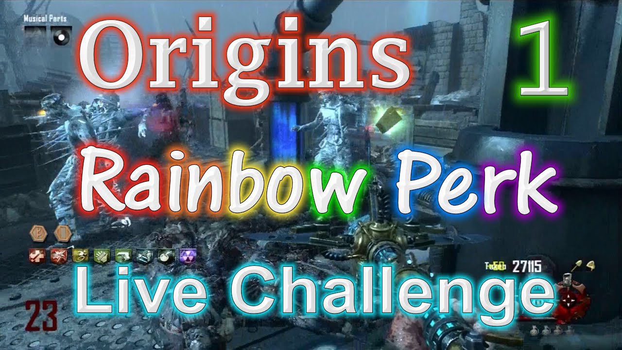 Call Of Duty: Black Ops 2 Origins | RAINBOW PERK CHALLENGE! Origins ...