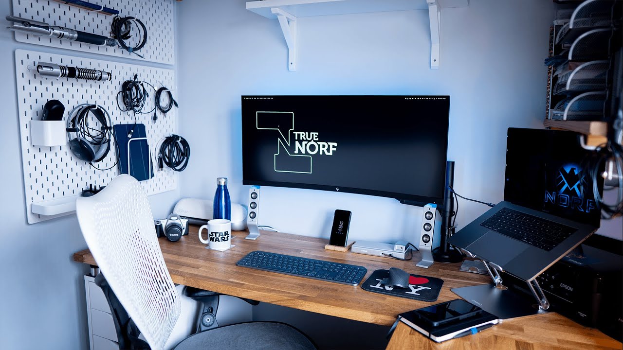 A Tight Spot - My 2021 Productivity Desk Setup - Working From Home - A ...