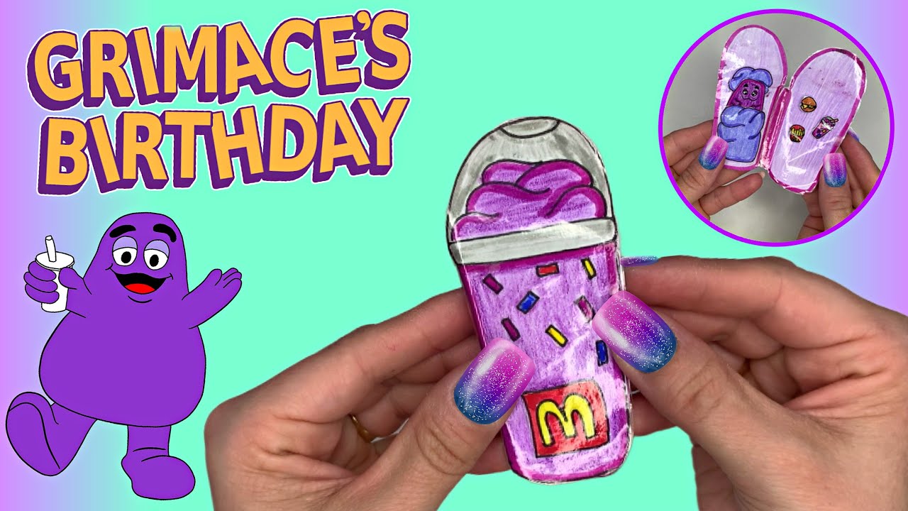 TUTORIAL GRIMACE SHAKE HOUSE | Paper diy - YouTube