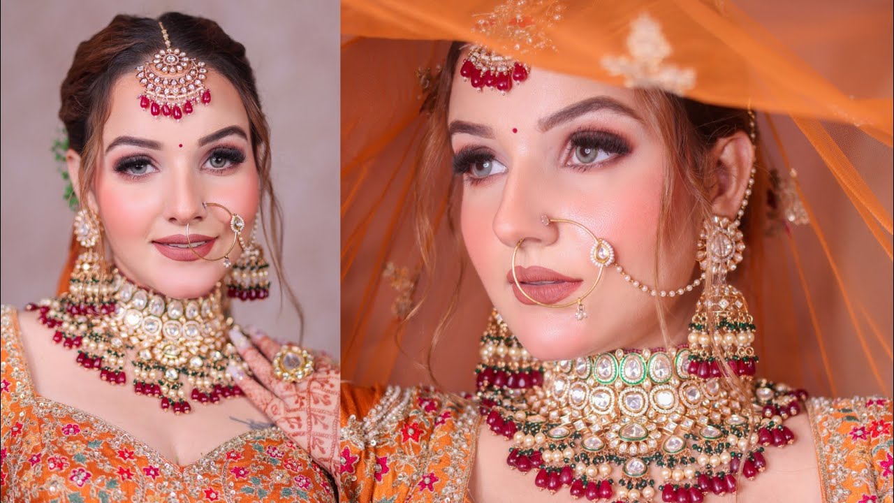 PUNJABI BRIDAL MAKEUP TUTORIAL - YouTube