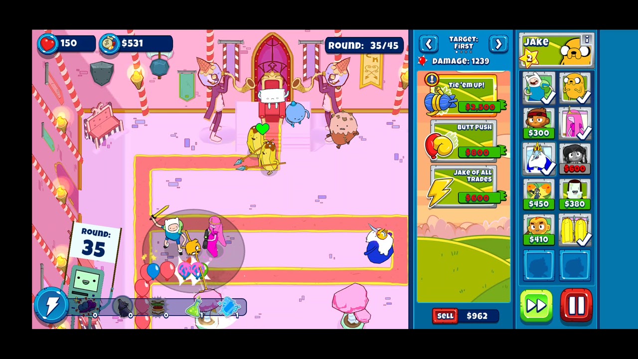 Bloons Tower Defense: Adventure Time gameplay for the first time ...