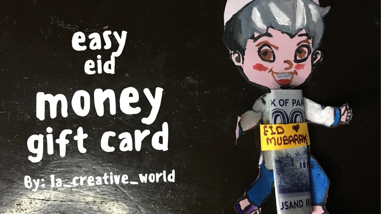 Eid tuck card || easy eid money gift card || how to make eidi gift at ...