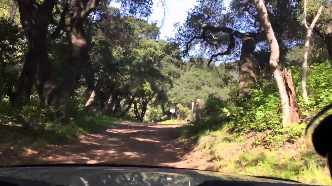 Driving Upper Lopez Canyon Road (FR 31S06), Los Padres National Forest ...