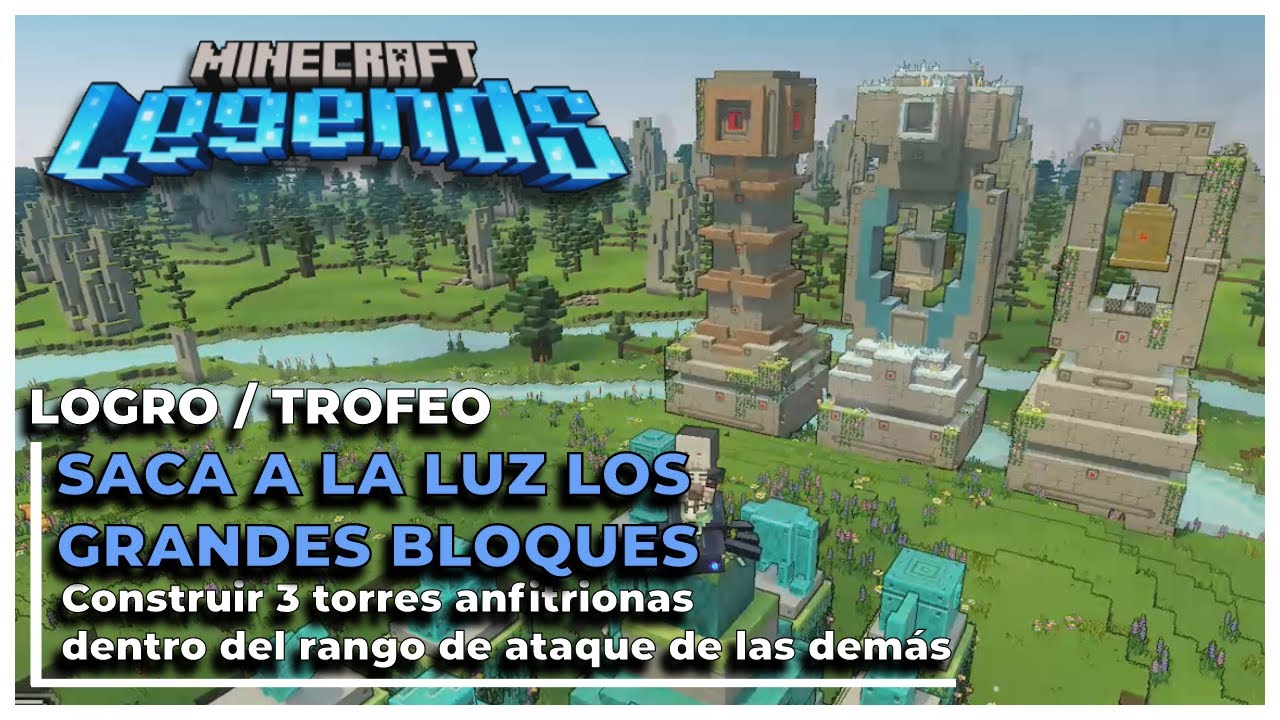 Minecraft Legends: Logro/Trofeo Saca a la luz los grandes bloques - YouTube
