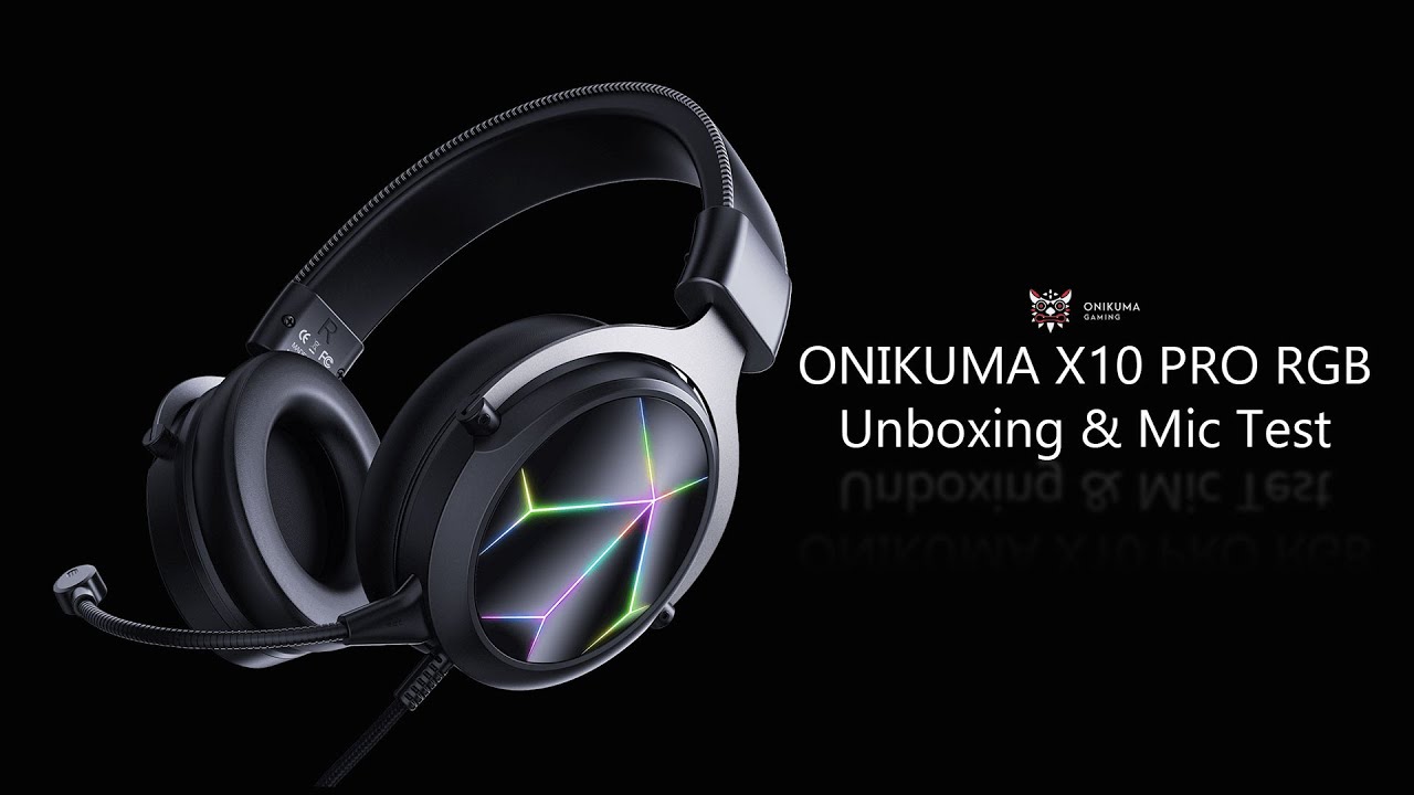 ONIKUMA X10 PRO Unboxing & Mic Test - YouTube