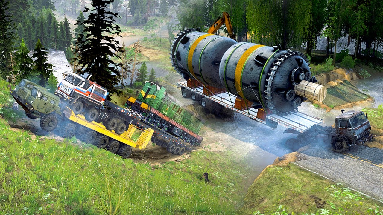 Heavy Haul Havoc: Trucks vs. Gravity and Crumbling Roads - Spintires ...